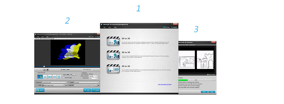 3D Convertisseur - Convertir la vidéo 2D/3D gratuitement